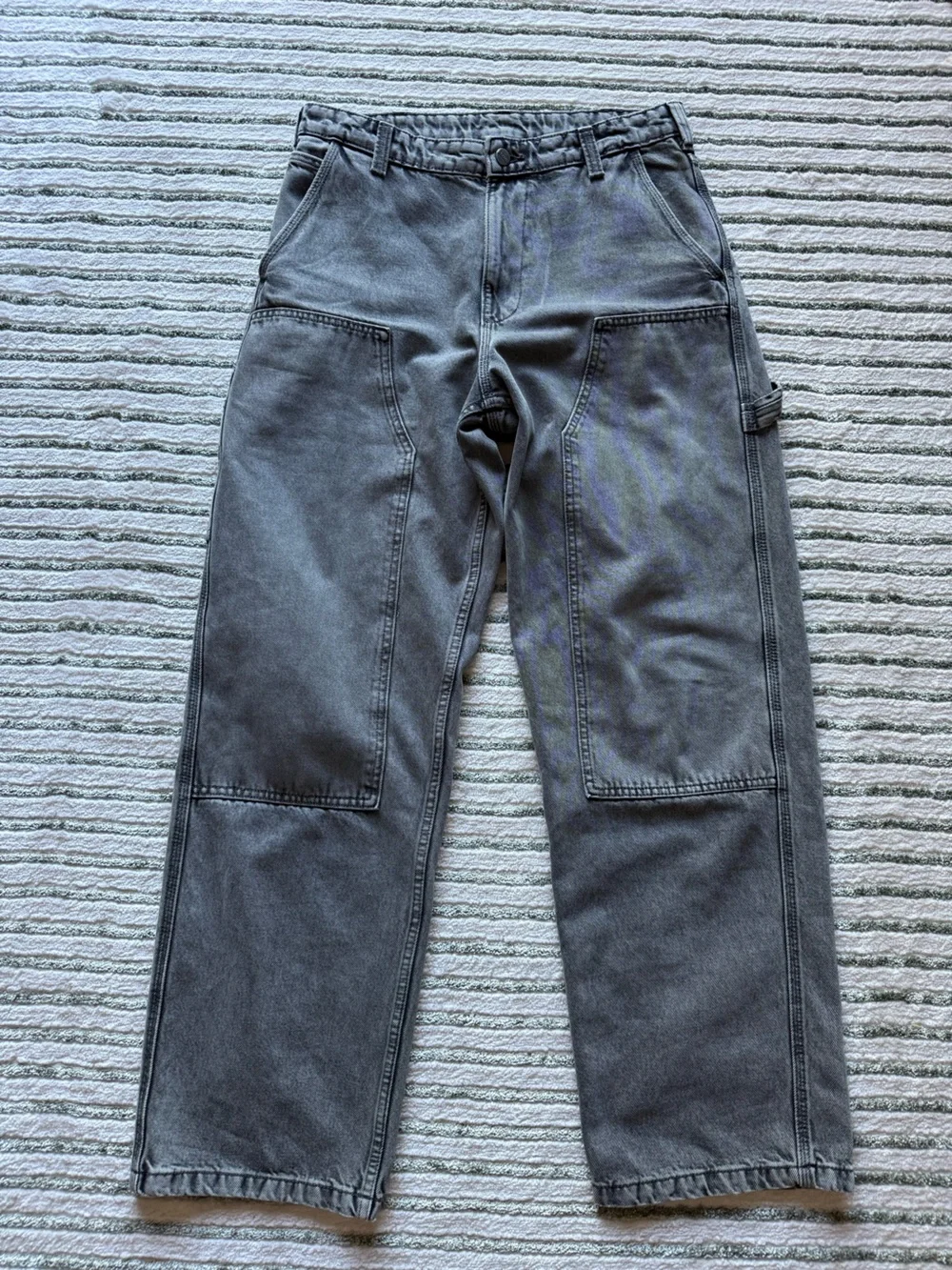 Zara | Jeans | Zara Washed Charcoal Utility Jeans | Poshmark